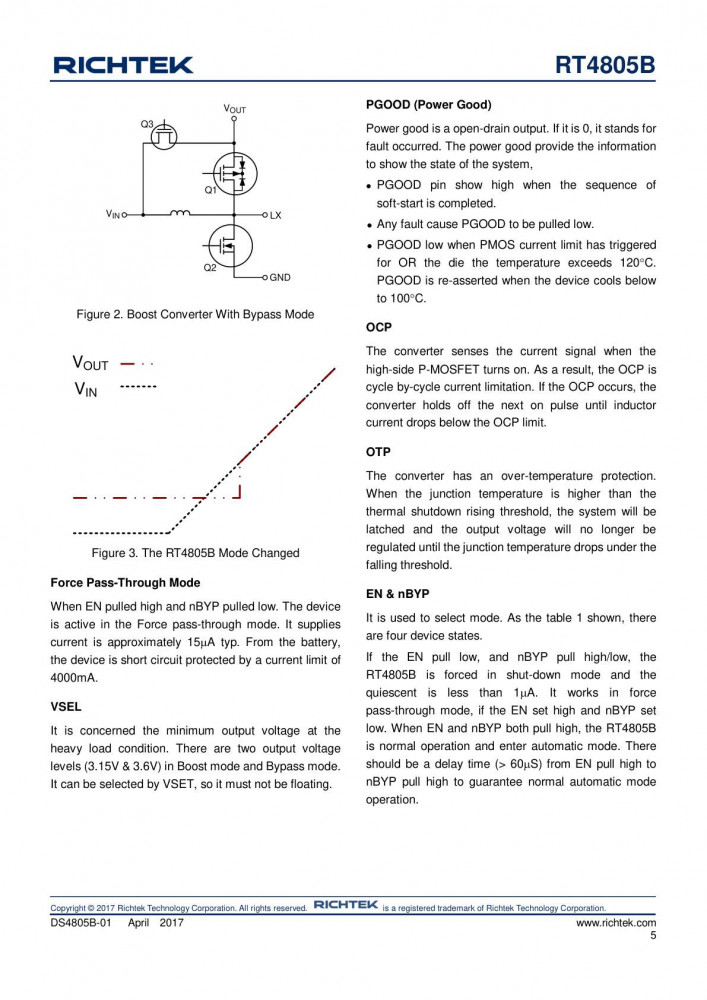 RT4805B datasheet page 5