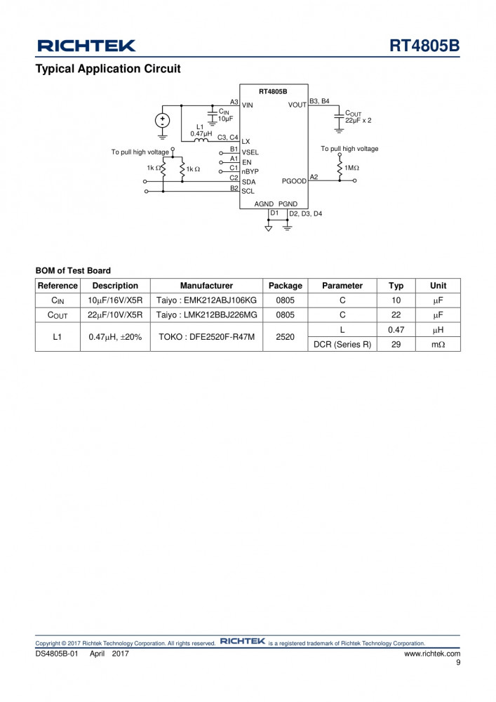 RT4805B datasheet page 9