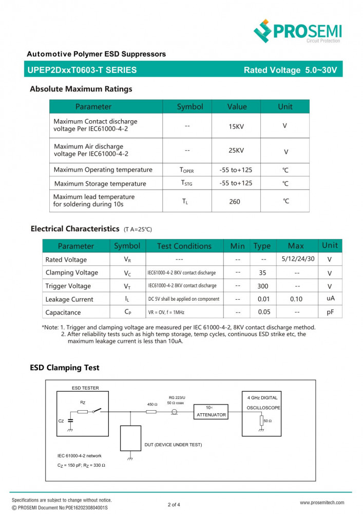 UPEP2D05T0402-T datasheet page 2