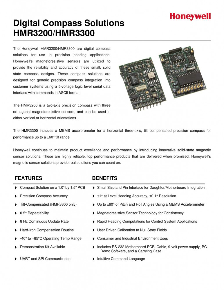 HMR3300 documentation page 1