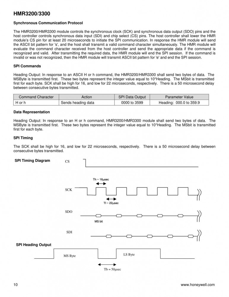 HMR3300 documentation page 10
