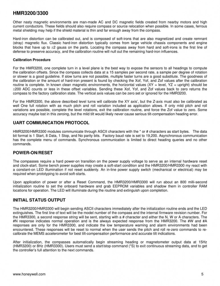 HMR3300 documentation page 5