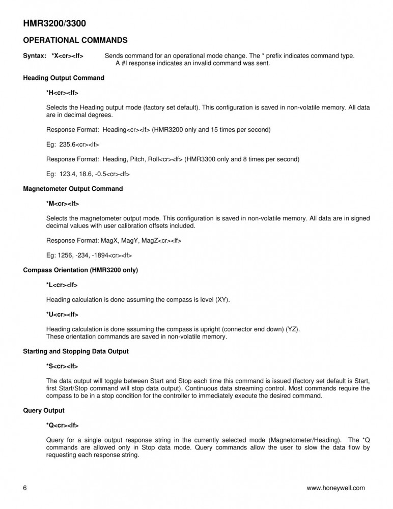 HMR3300 documentation page 6