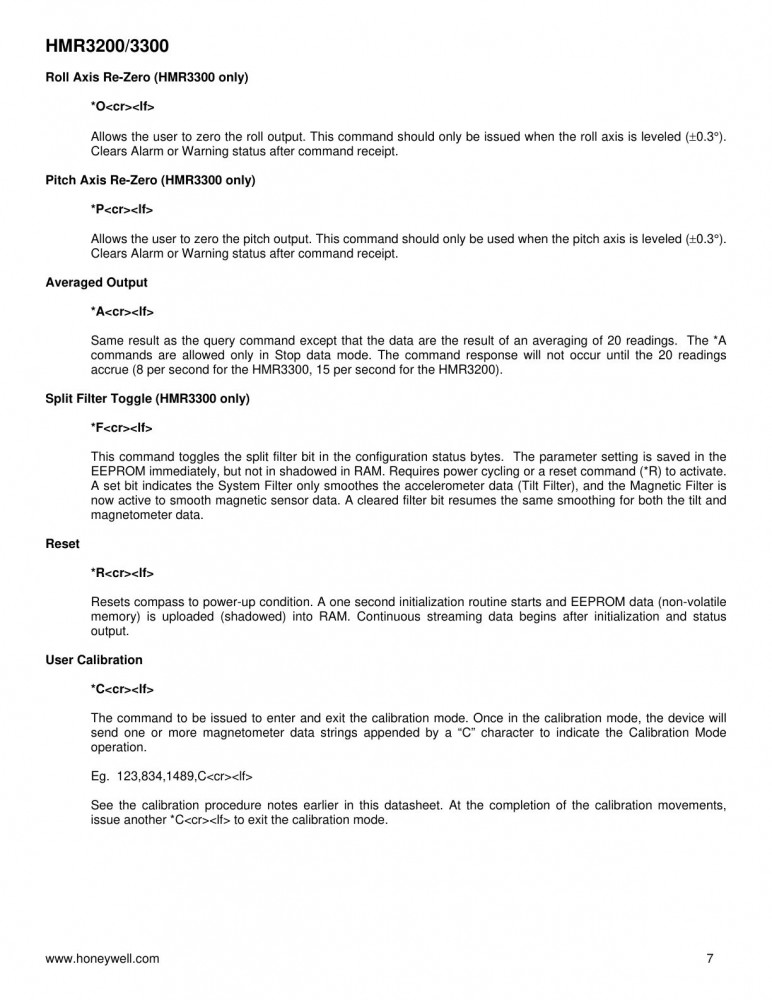 HMR3300 documentation page 7