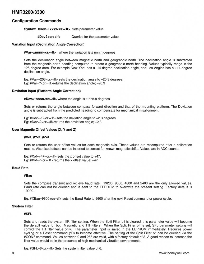 HMR3300 documentation page 8