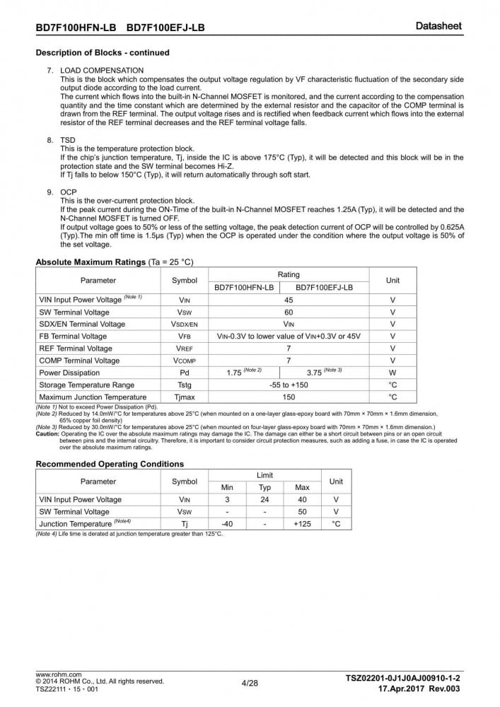 BD7F100EFJ-LBE2 datasheet page 4