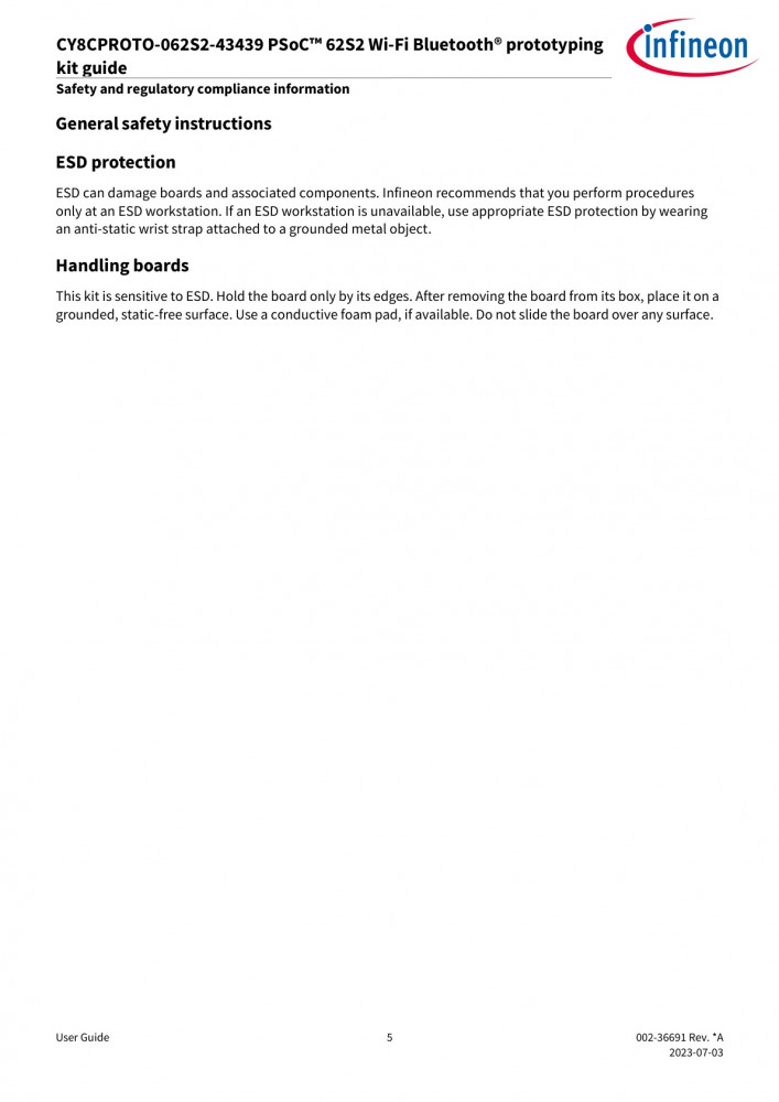 CY8CPROTO-062S2-43439 guide page 5