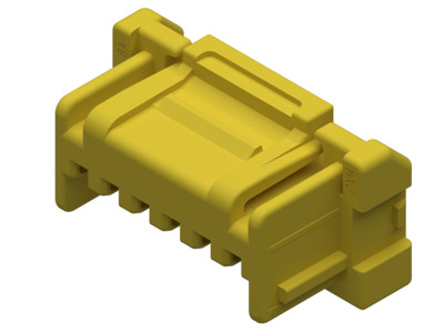 Spot-On Wire-to-Board Receptacle Housing, 2.00mm Pitch, Single Row, 4 Circuits, Blue