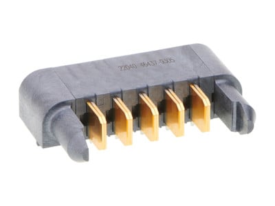 EXTreme Ten60Power Right-Angle Plug with Side Guides, 8 DC Power Circuits, Press Fit Tail