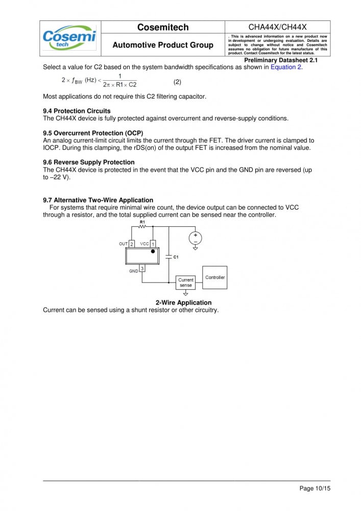 CH444SR datasheet page 10