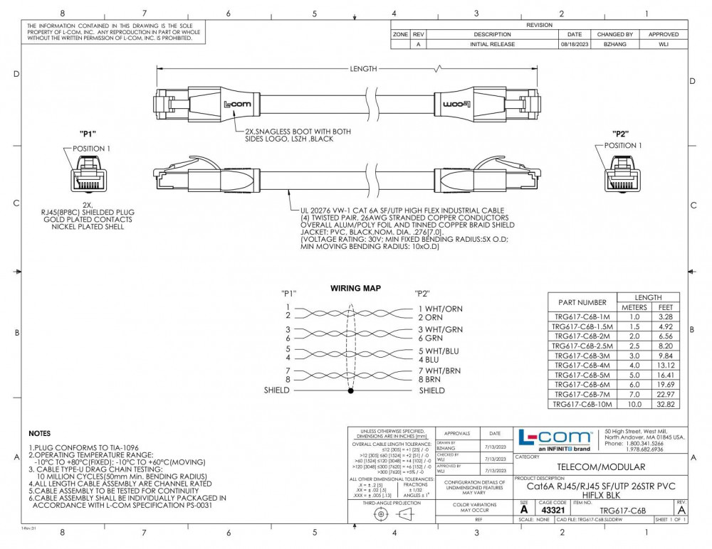 TRG617-C6B-3M technical document preview