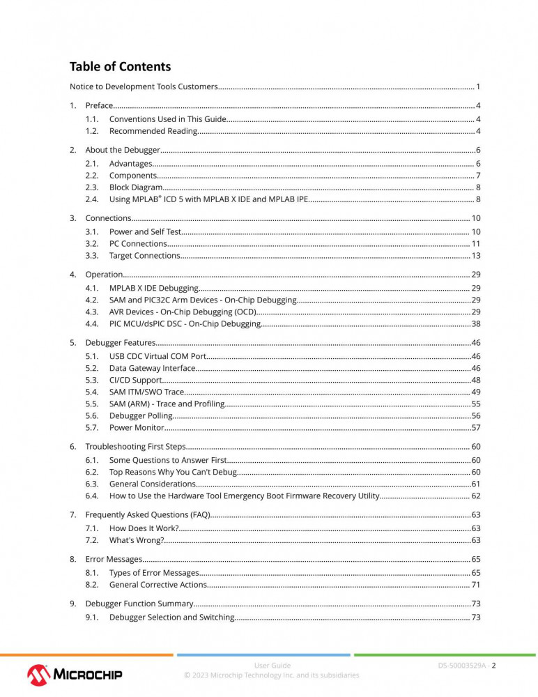 MPLAB ICD 5 document page 2