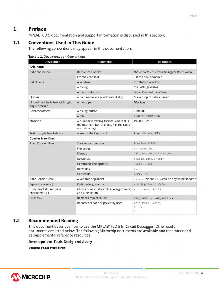 MPLAB ICD 5 document page 4