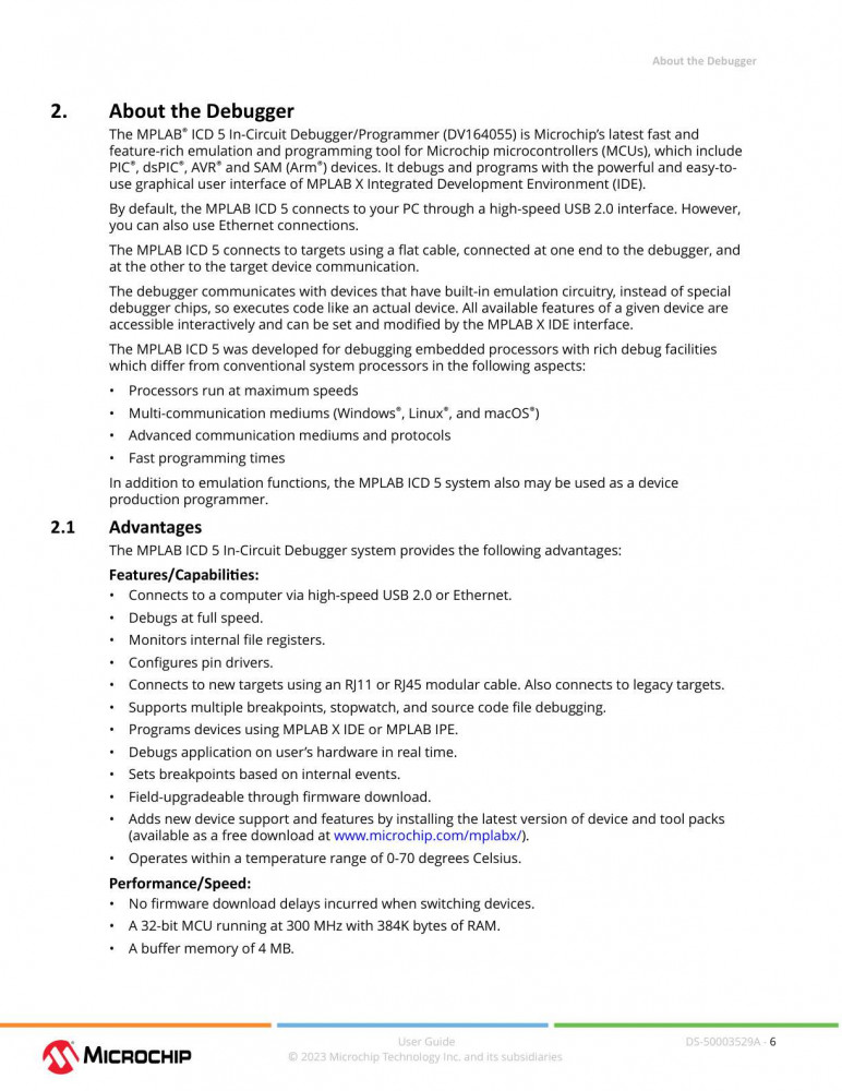 MPLAB ICD 5 document page 6