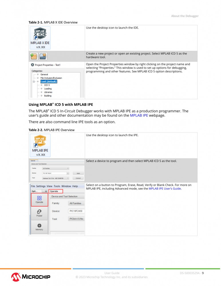 MPLAB ICD 5 document page 9