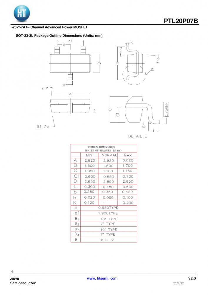 PTL20P07B datasheet page 6