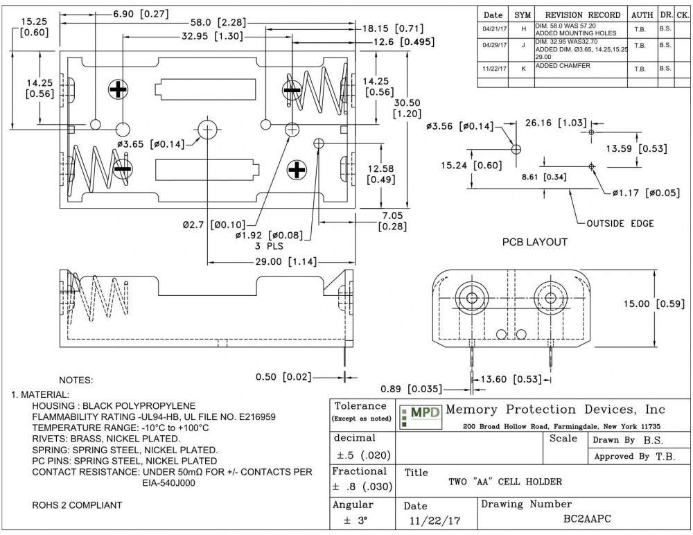 MPD BC2AAPC technical drawing preview