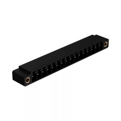 3.50mm Pitch Eurostyle Right-Angle PCB Header, with Threaded Retention Inserts, 16 Circuits for sale