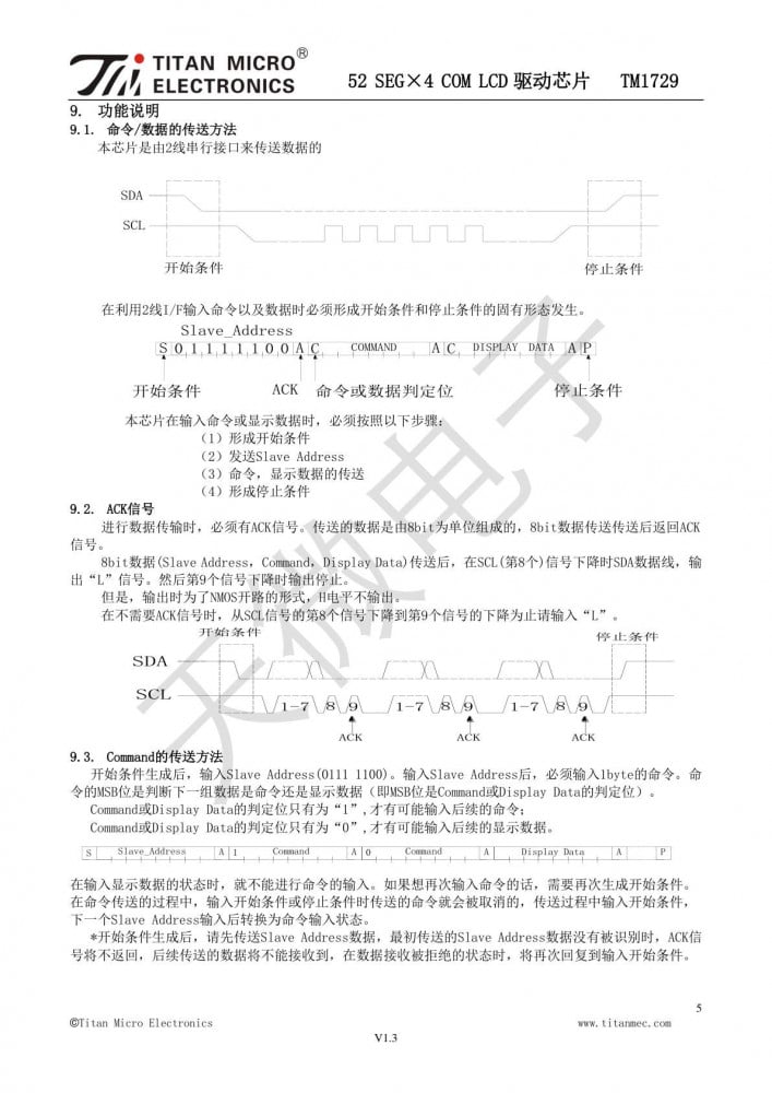 TM1729 datasheet page 5
