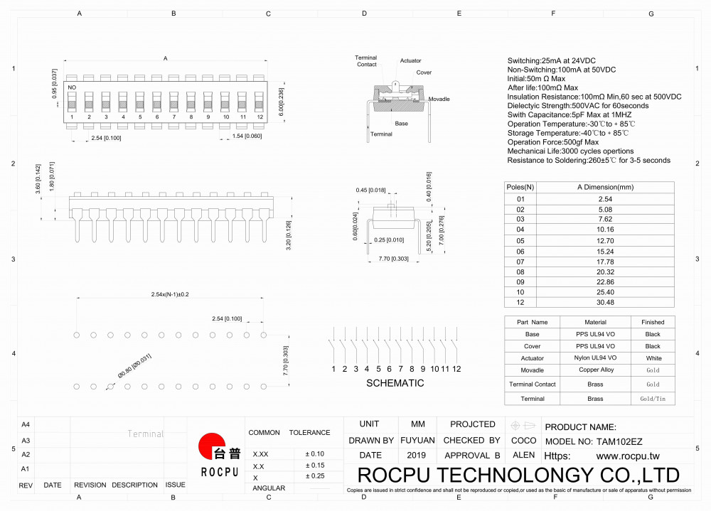 ROCPU TAM102EZ technical document