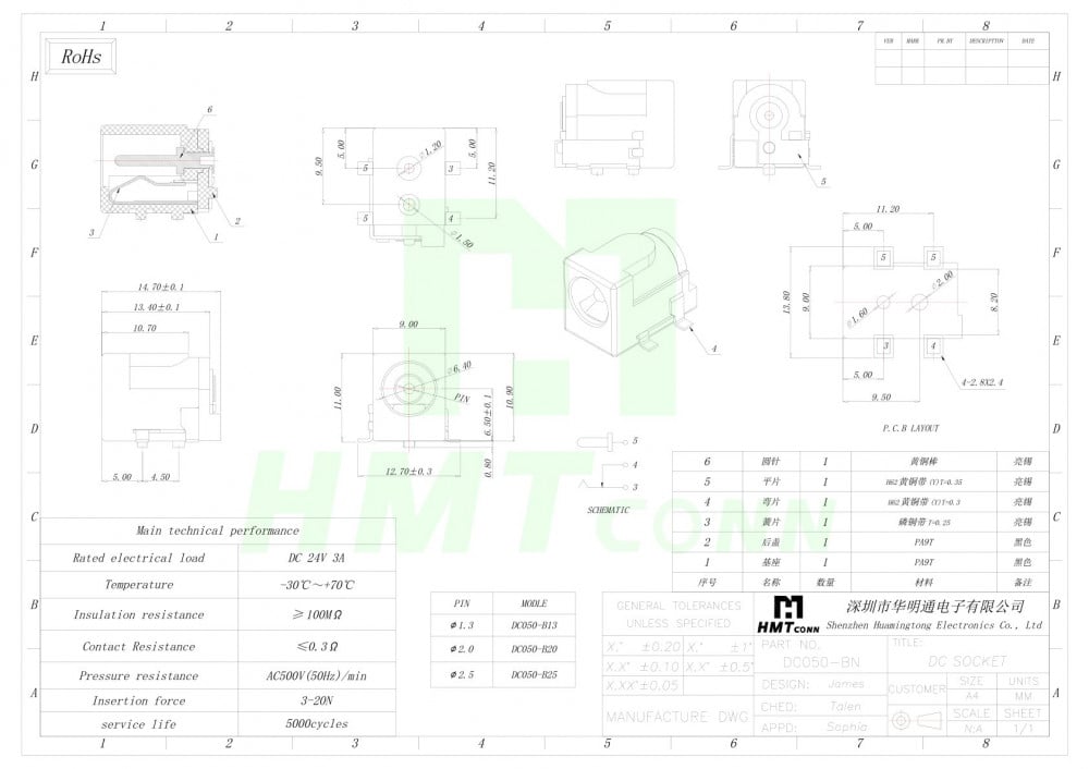 DC050-B20 technical document preview