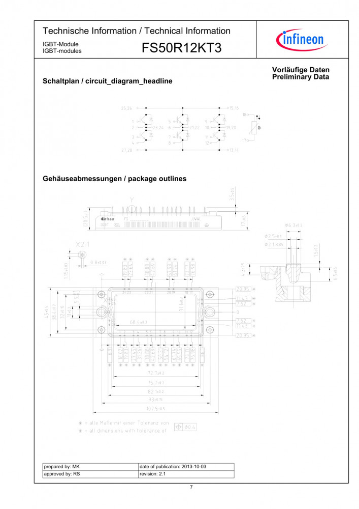 FS50R12KT3 datasheet page 7