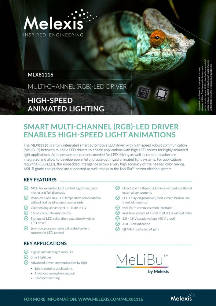 MLX81116 technical document page 1