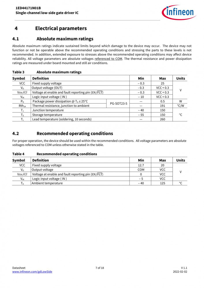 1ED44171N01B datasheet page 7
