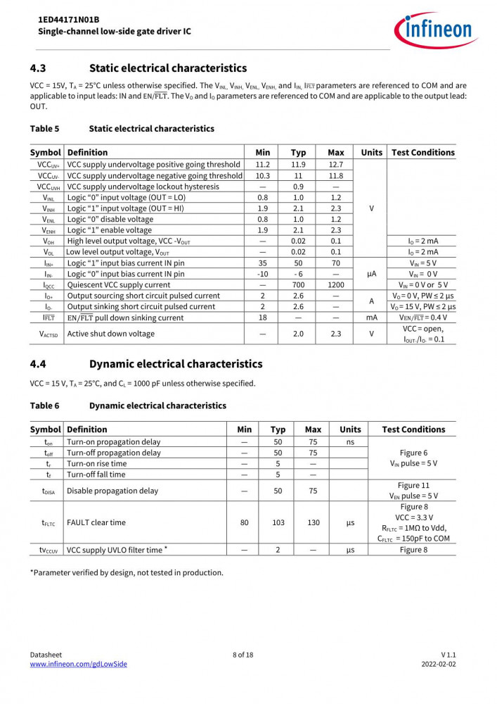 1ED44171N01B datasheet page 8