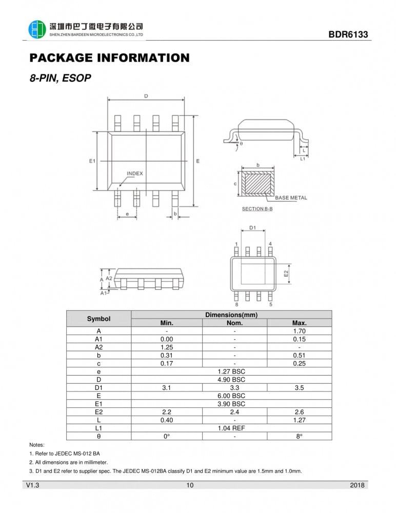 BDR6133 datasheet page 10