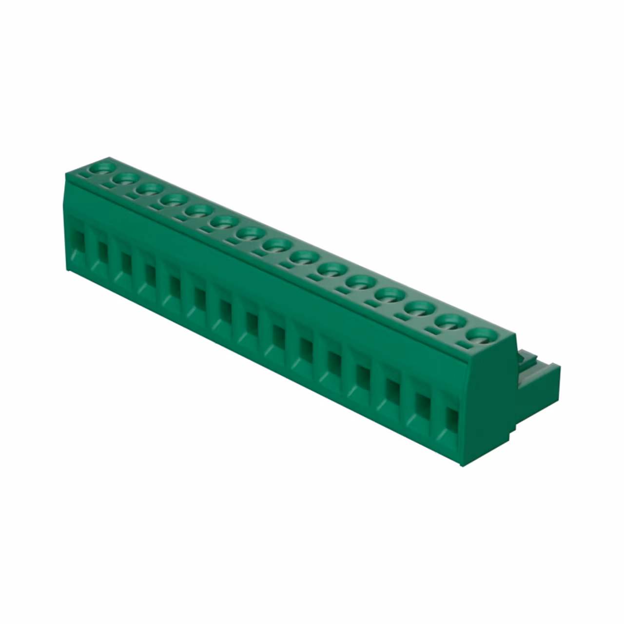 5.00mm Pitch Eurostyle Horizontal Plug, Green Housing, 15 Circuits for sale