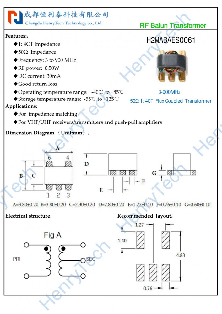 H2MABAES0061 technical document page 1