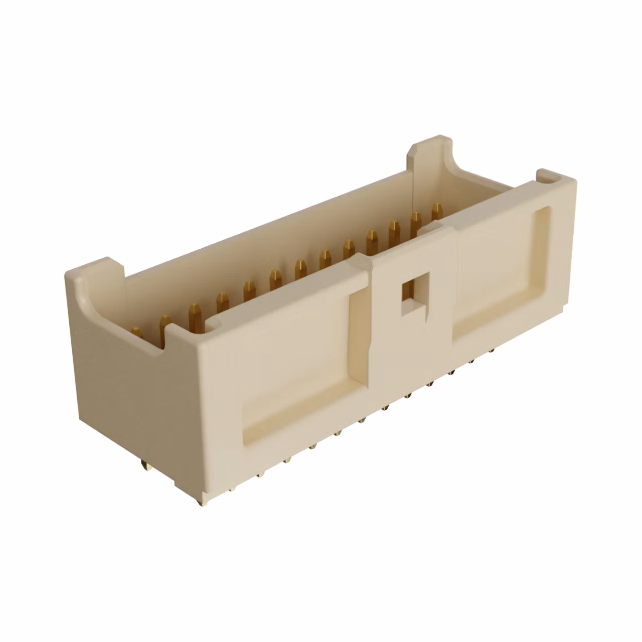 1.25mm Pitch PanelMate Header, Surface Mount, Right-Angle, 1.90mm Height, 15 Circuits