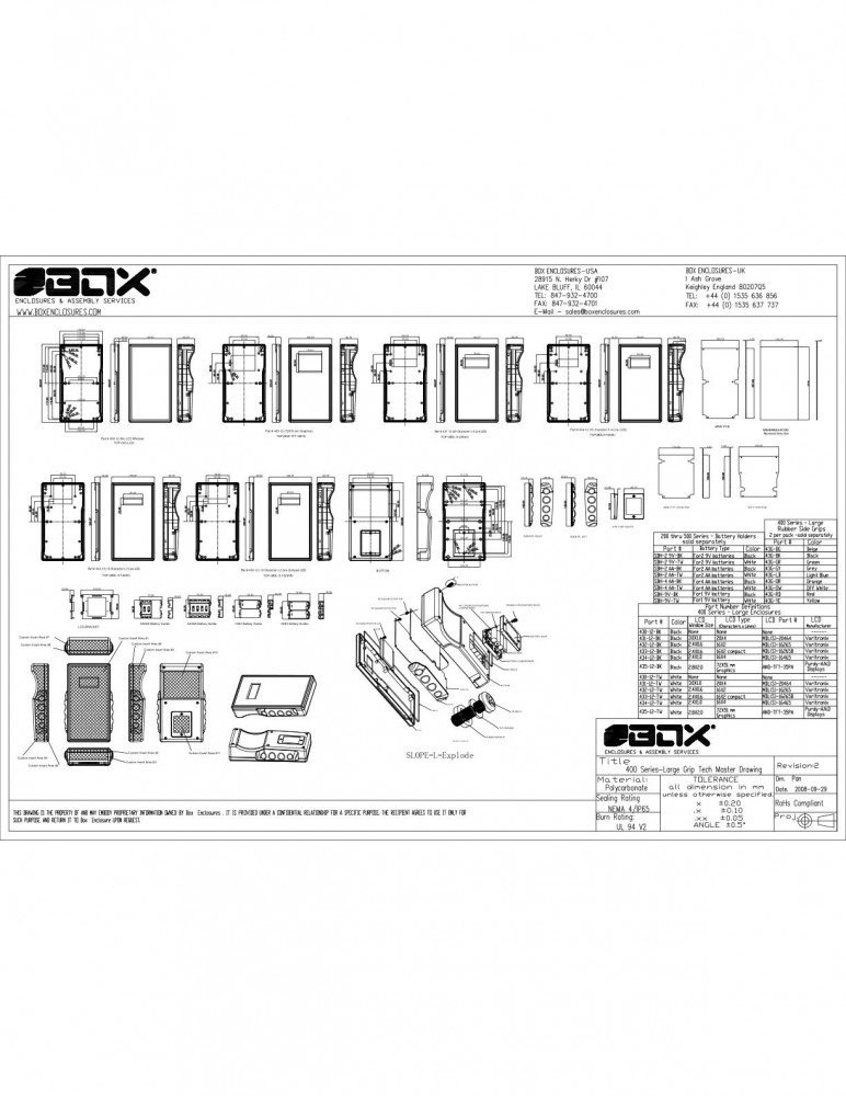 Box Enclosures 400 Series drawing preview for the 430-12 enclosure