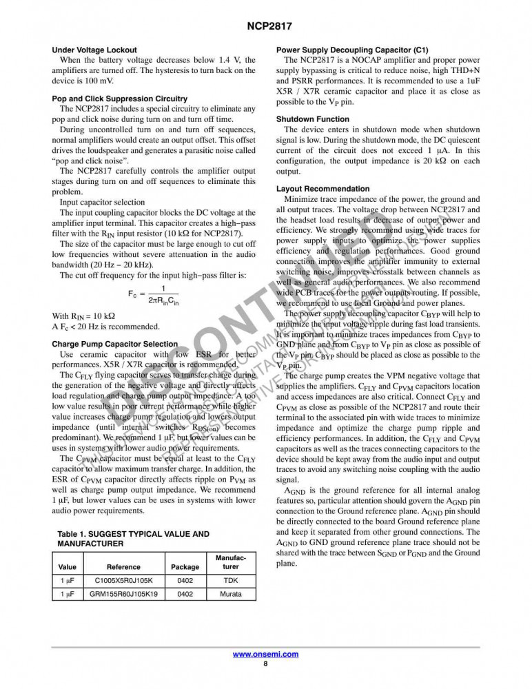 NCP2817 datasheet page 8