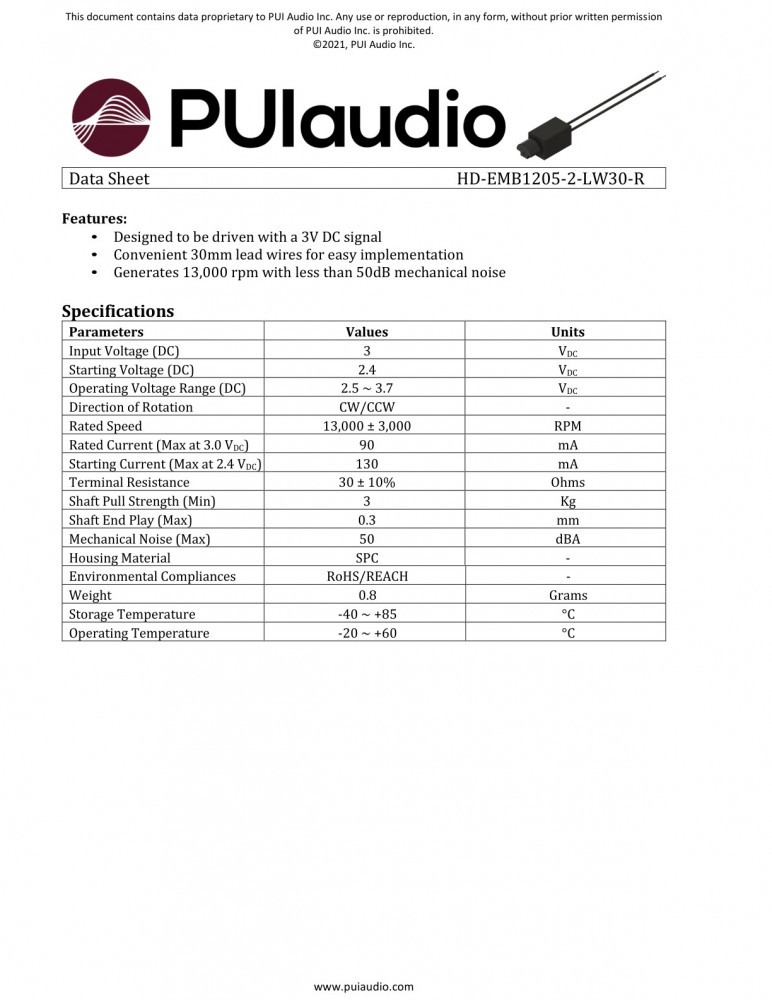 HD-EMB1205-2-LW30-R datasheet page 1
