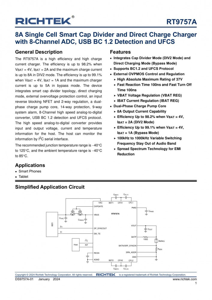 RT9757A datasheet page 1