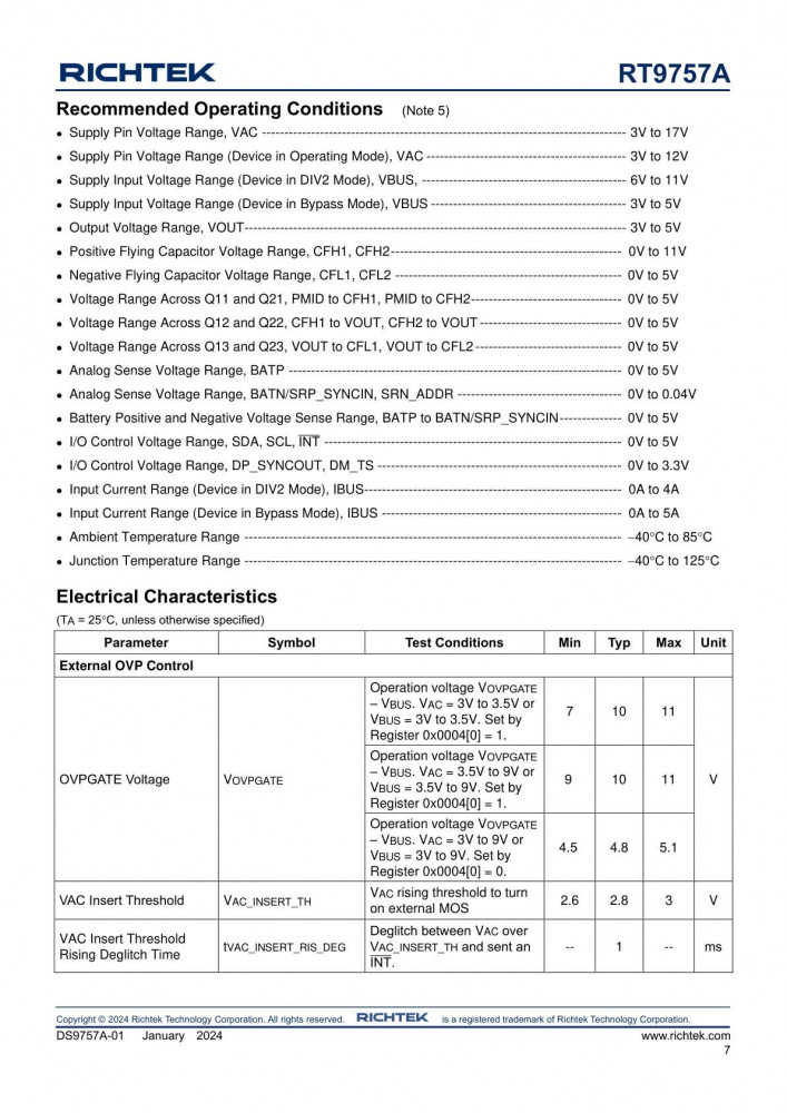 RT9757A datasheet page 7