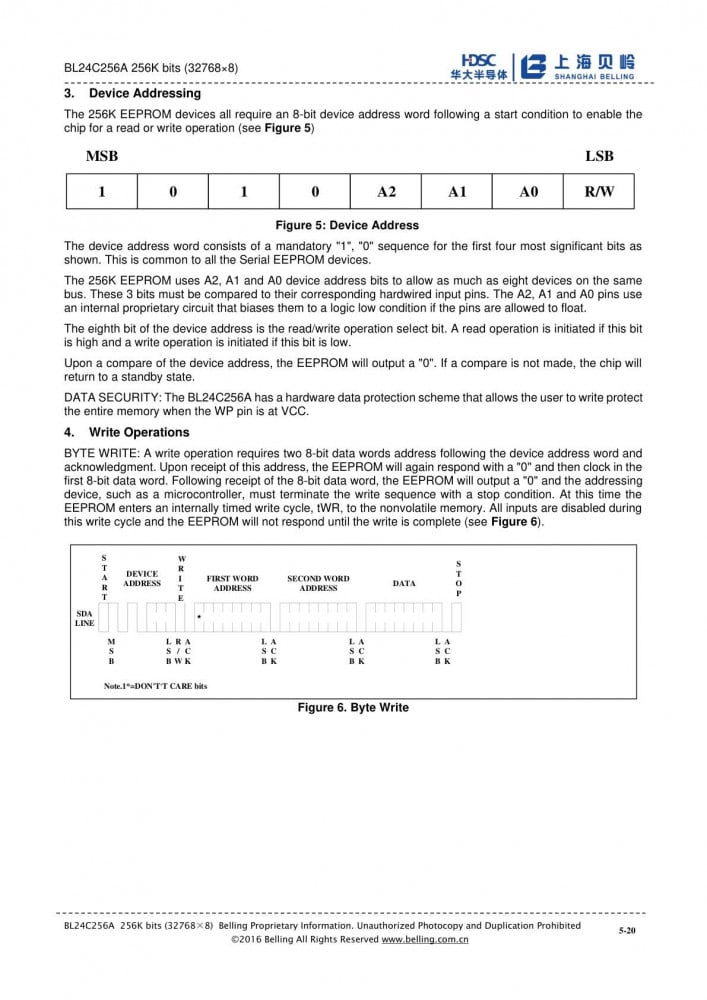 BL24C256AE0-PARC datasheet page 5