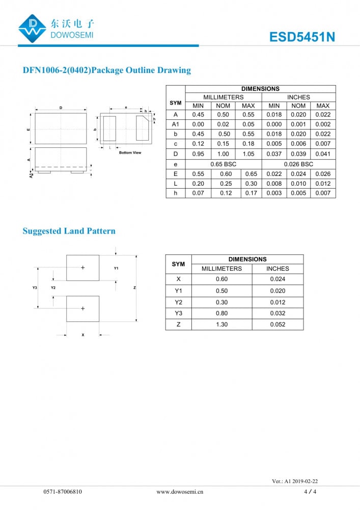 ESD5451N datasheet page 4