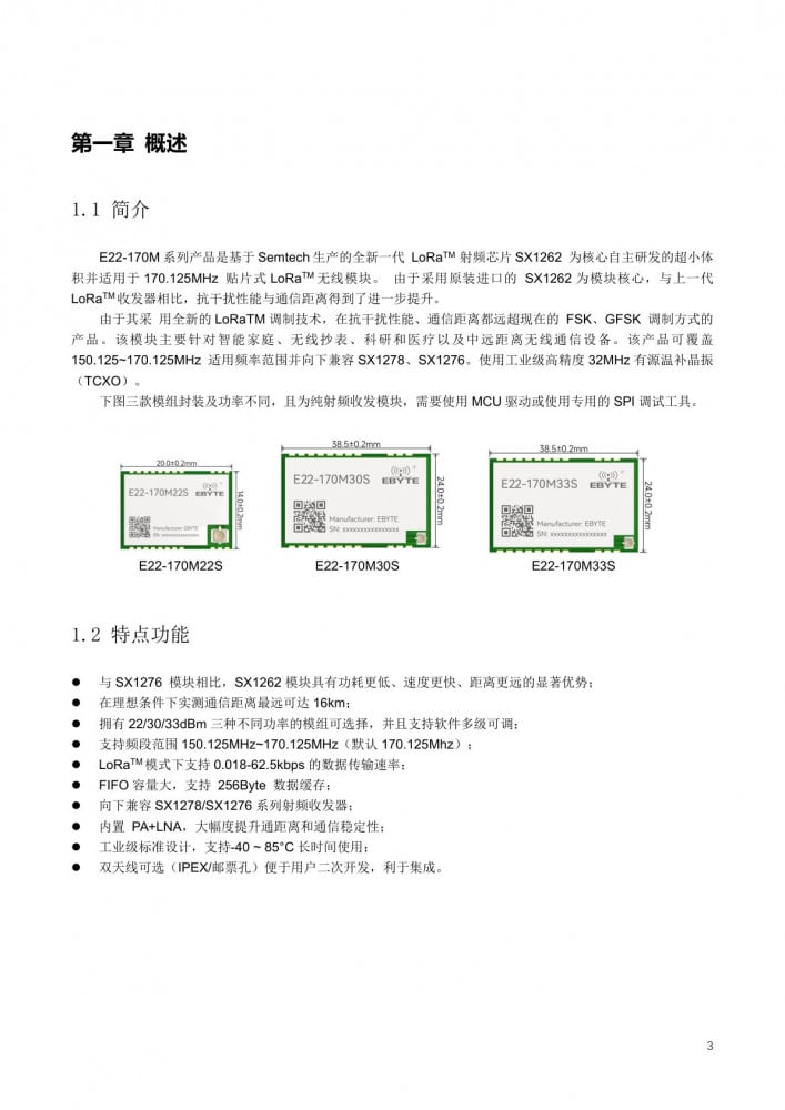 E22-170M30S datasheet page 4