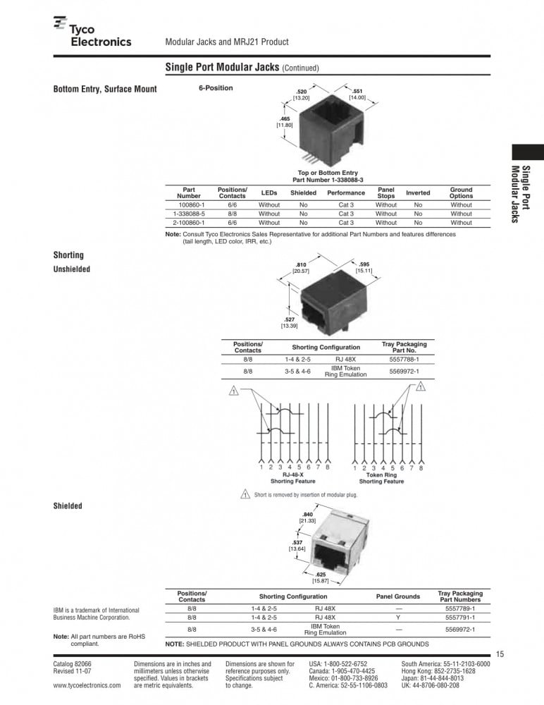 TE Connectivity modular jack document page 7