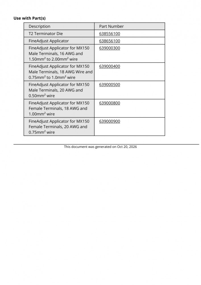 Tooling document preview, page 3