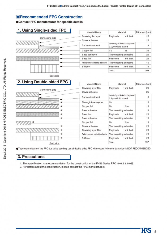 FH26 datasheet page 5