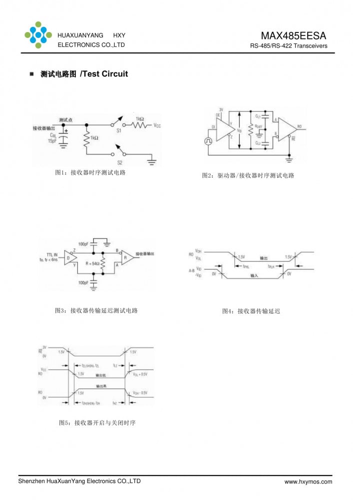 MAX485EESA-HXY datasheet page 4