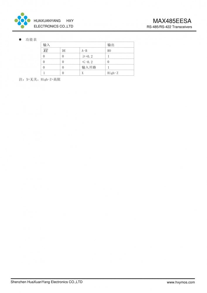MAX485EESA-HXY datasheet page 6