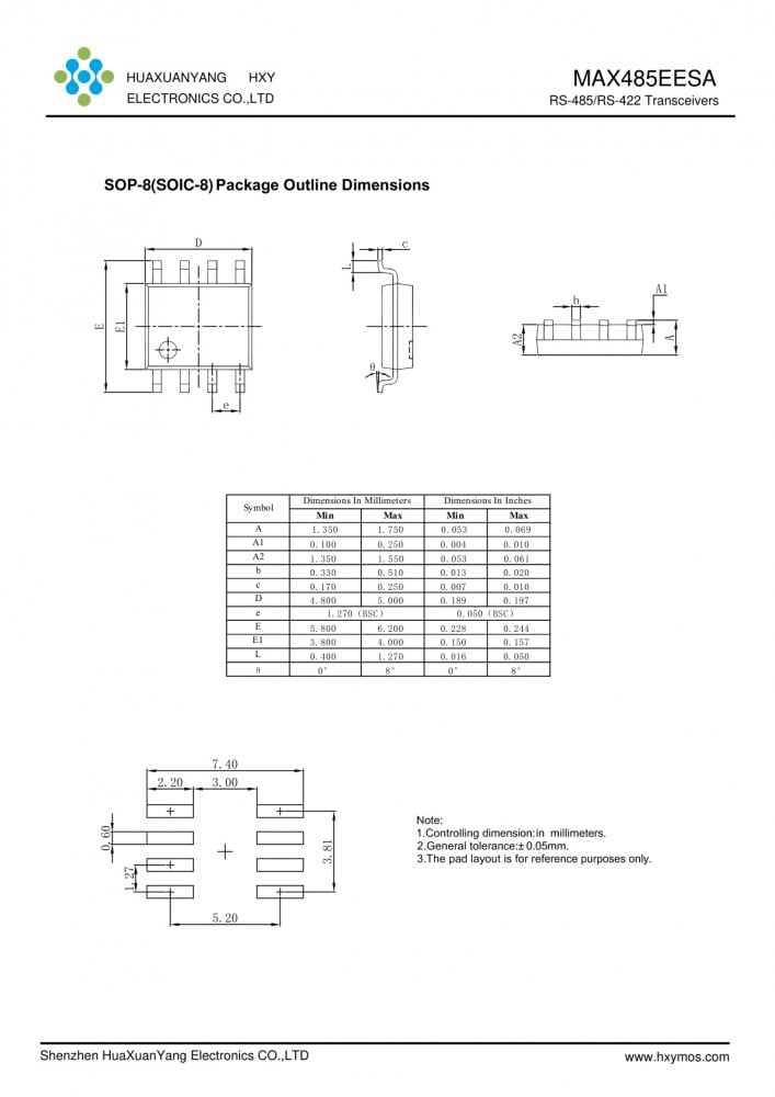 MAX485EESA-HXY datasheet page 7