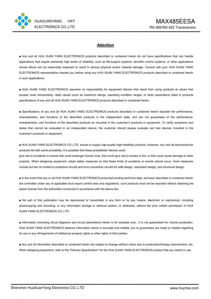 MAX485EESA-HXY datasheet page 8
