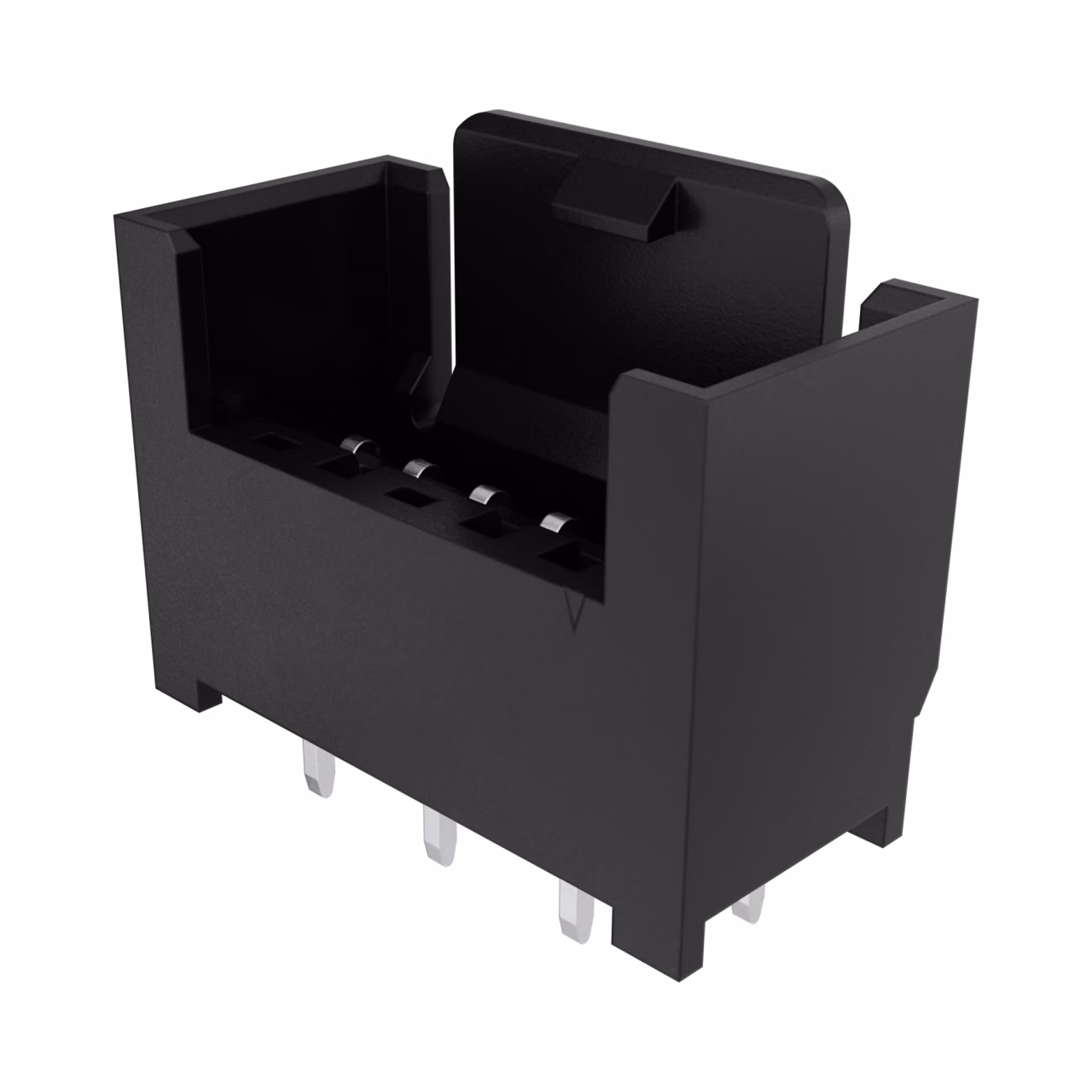 Appli-Mate RAST 2.5 Header, Vertical, 6 Circuits, Tin (Sn) Plating, Glow-Wire Capable, Positioning Keys D and F Blocked, with Latch, Black for sale