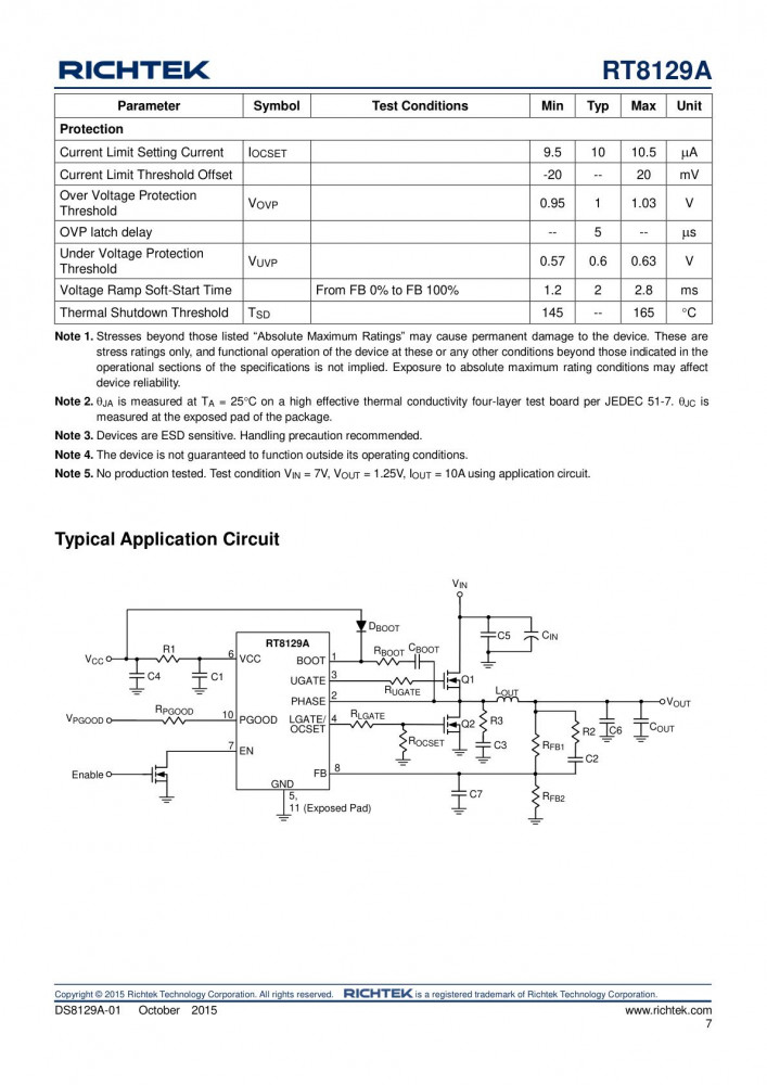 RT8129A datasheet page 7